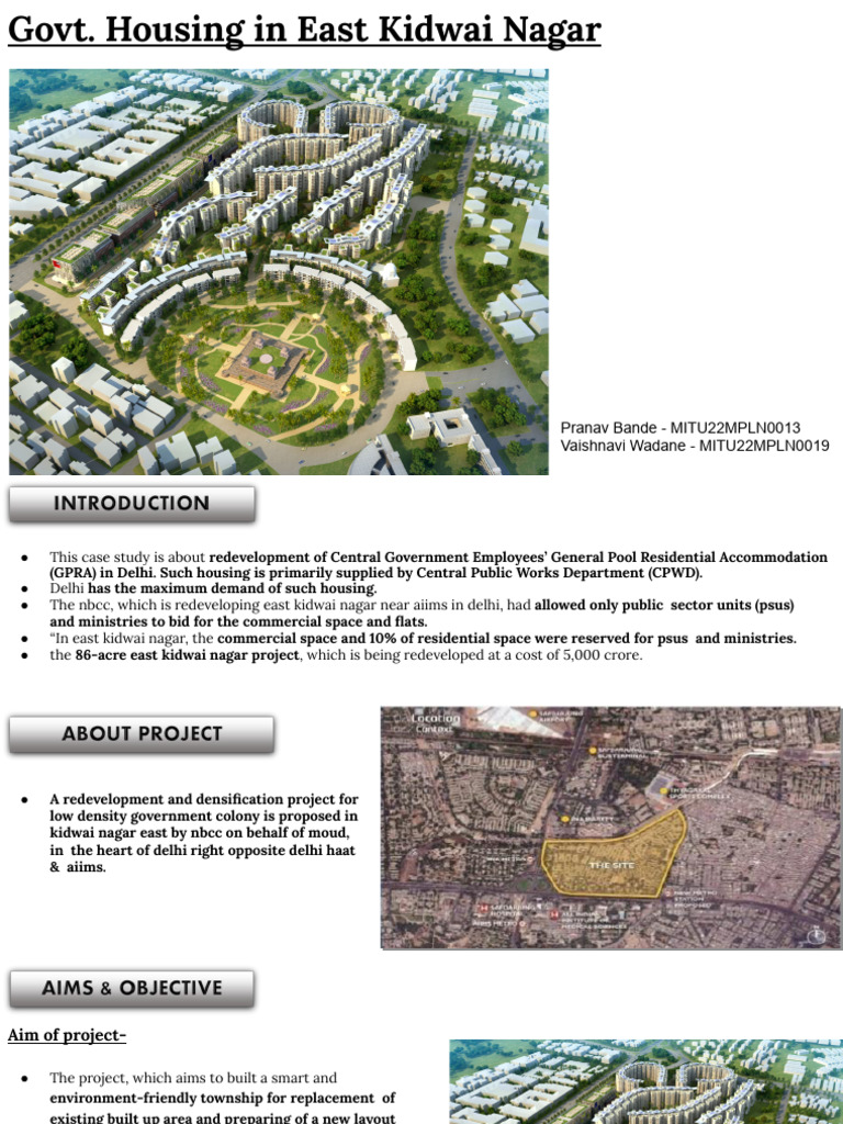 Kidwai Nagar Redevelopment | PDF | Transport