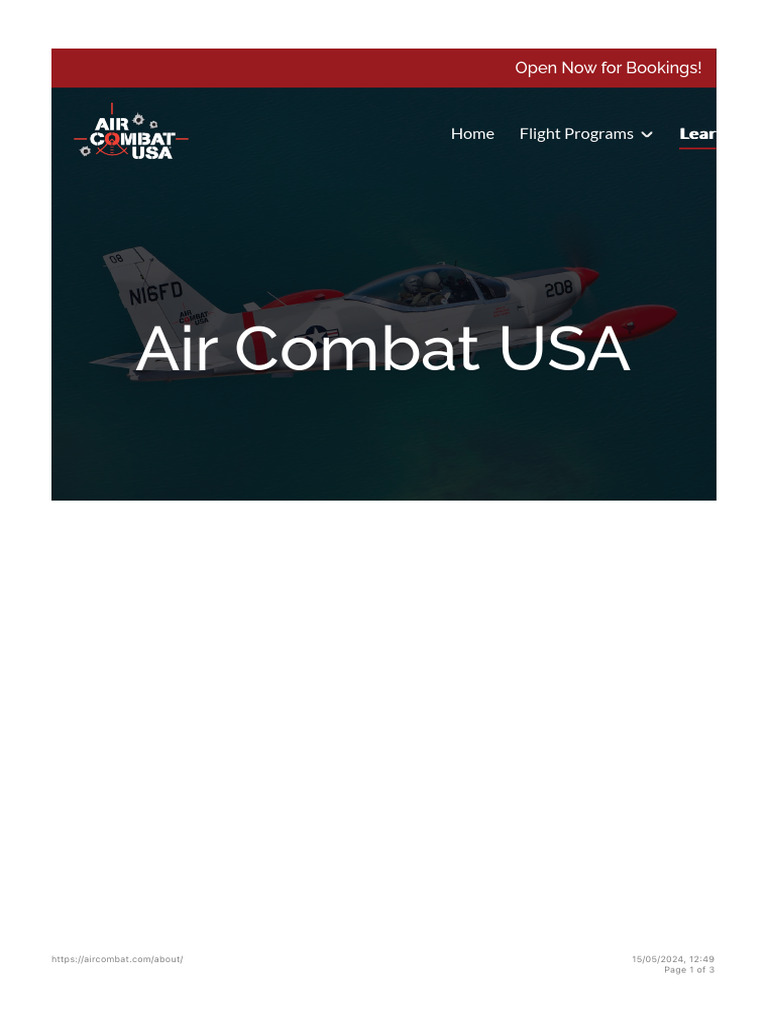 About Air Combat - Fighter Jet Rides & Combat Flights Orange County ...