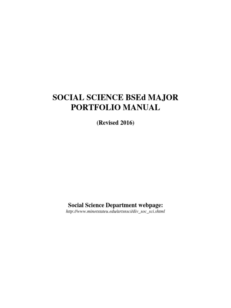 Portfolio | PDF | Social Sciences | Science