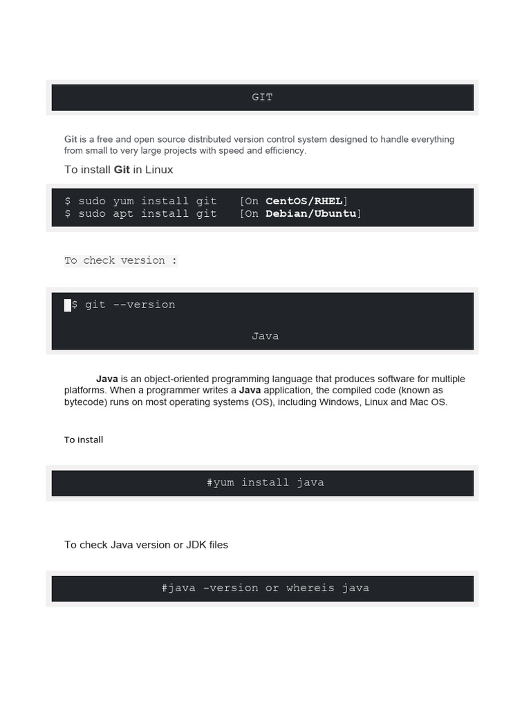 Installations Document | PDF | Java (Programming Language) | Apache ...