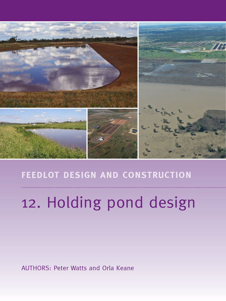 012-holding-pond-design-2016_04_01 | PDF | Pond | Surface Runoff