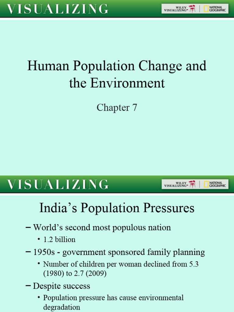 ENV1 Chapter 7 Human Population Change and The Environment | PDF ...