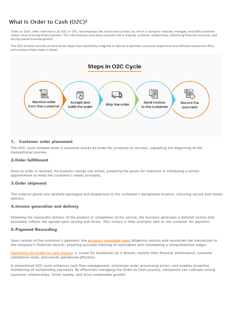 Order To Cash Vs Procure To Pay | PDF | Procurement | Business Process