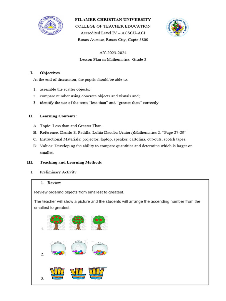 Mathematics Lp | PDF | Lesson Plan | Teachers