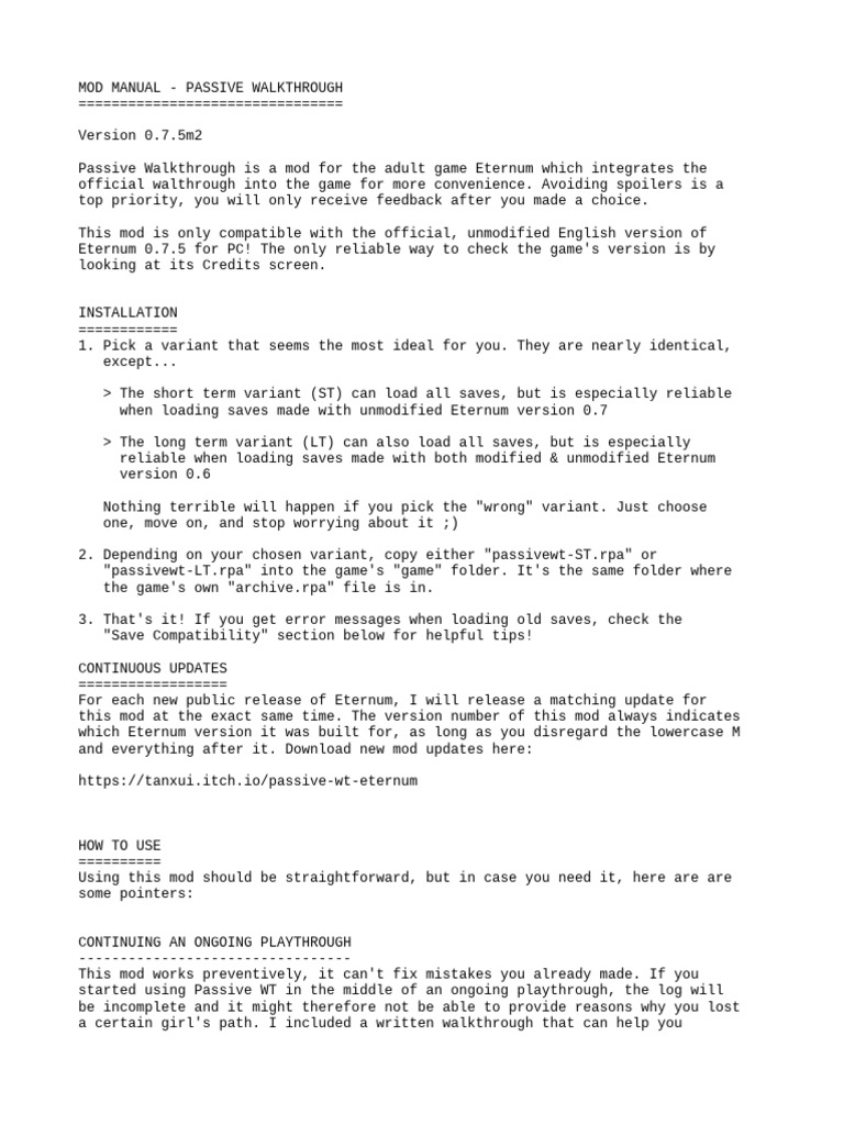ModManual PWT PC | PDF | Software | Computing