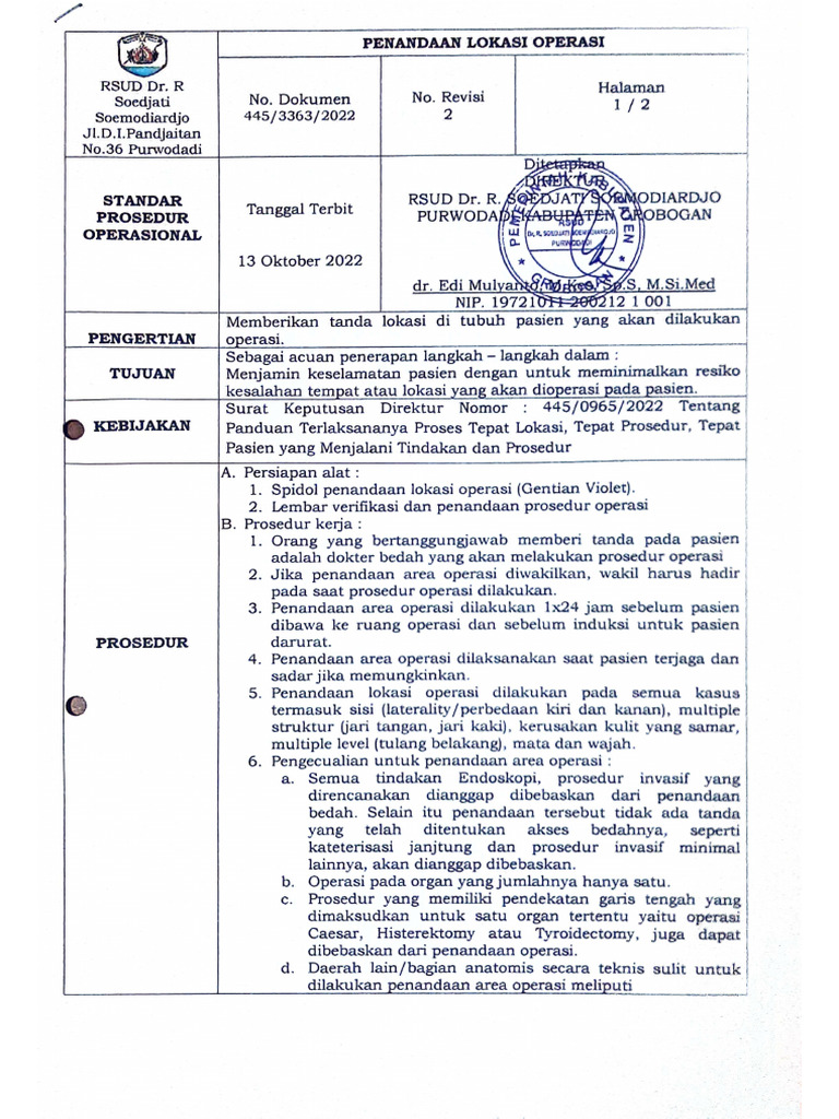 Sop SKP 4 | PDF