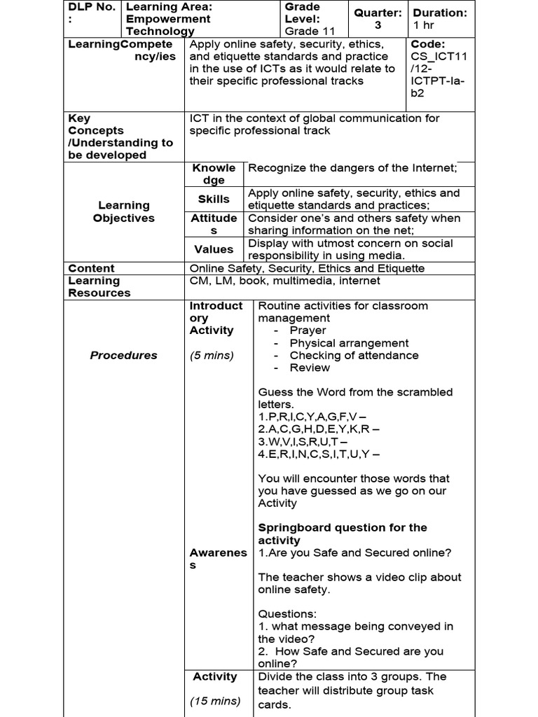 Cot March - Mej | PDF | Communication | Human Communication