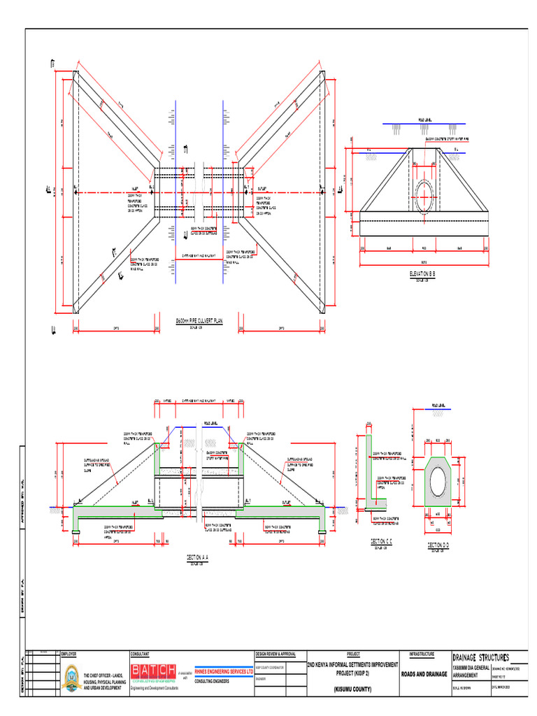 Ø600mm Culvert Plan for KISIP 2 | PDF | Structural Engineering | Building Technology