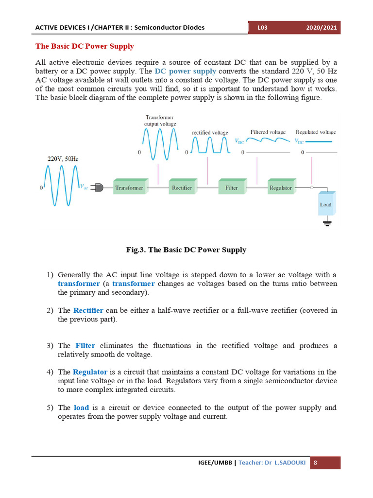 Applications of Diodes (Part2) | PDF | Rectifier | Power Supply