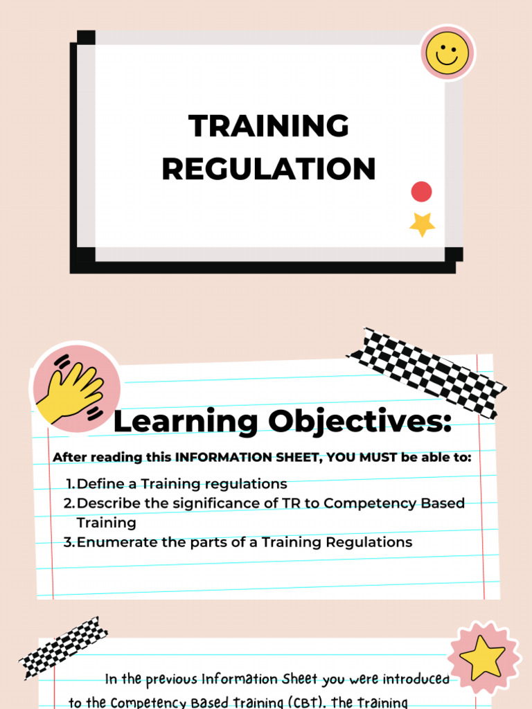 Training Regulation | PDF