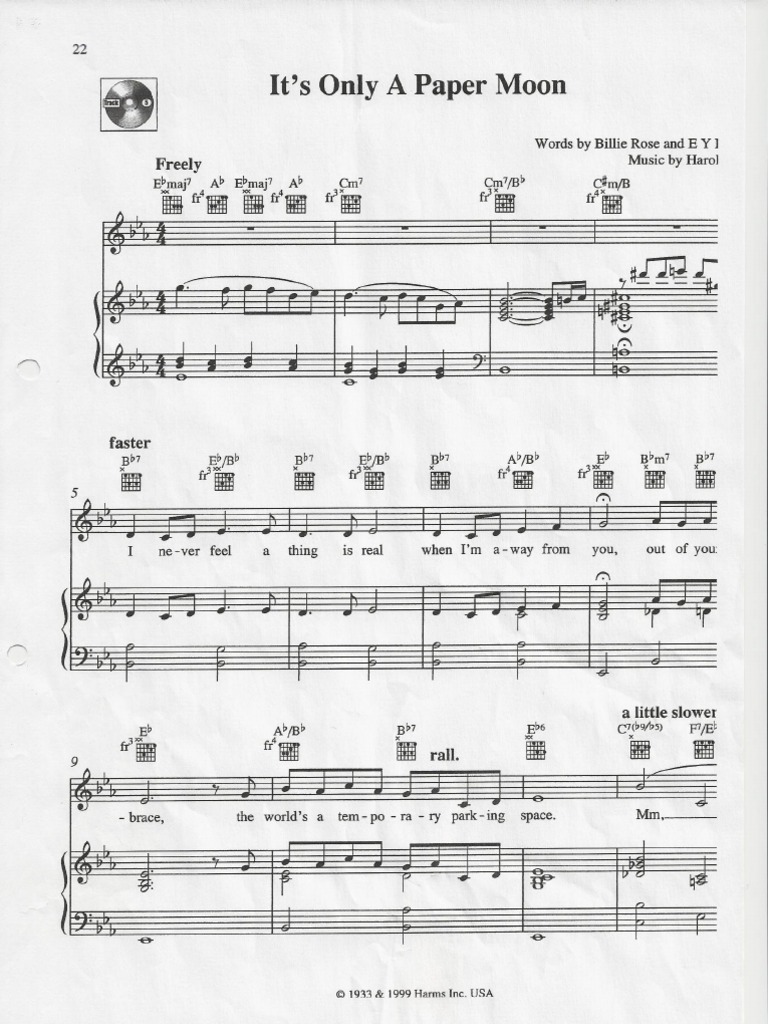 It's Only a Paper Moon Goed