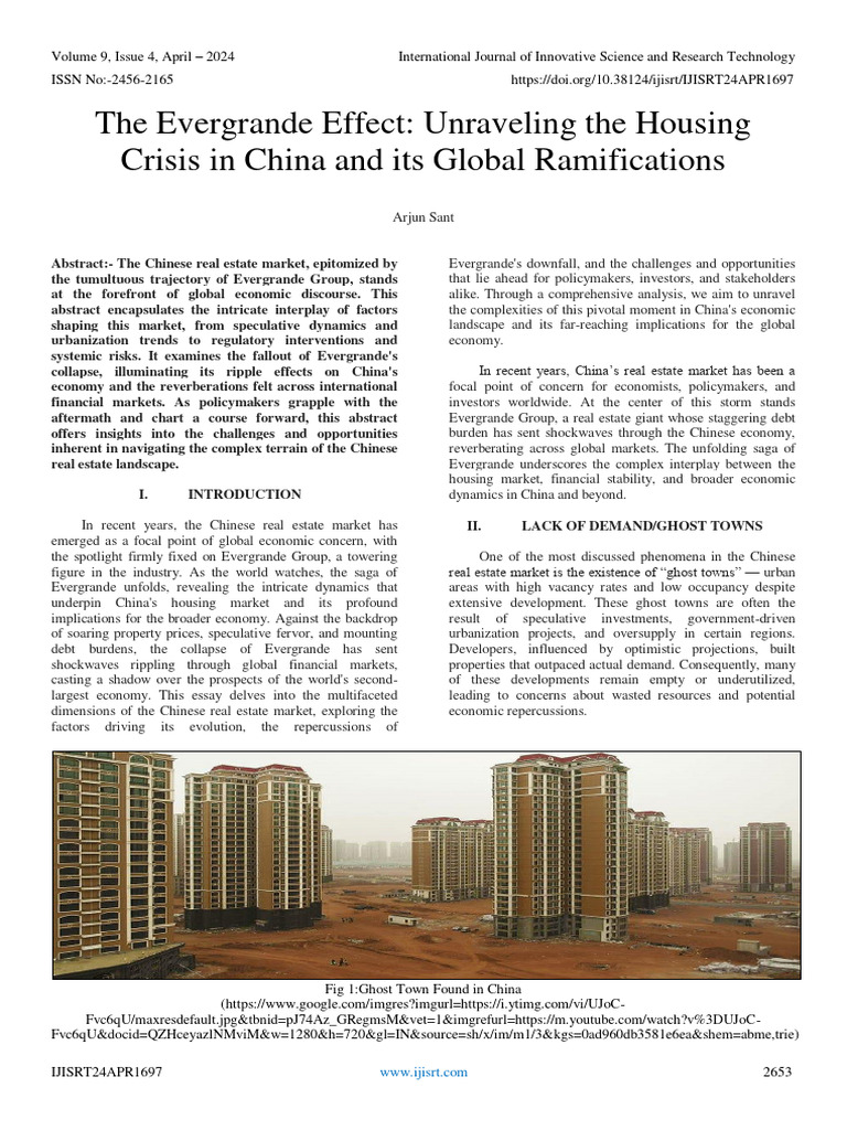 The Evergrande Effect: Unraveling The Housing Crisis in China and Its ...