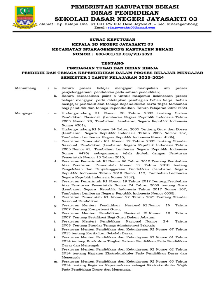 SK KBM 2023-2024 Semester 1&2 | PDF