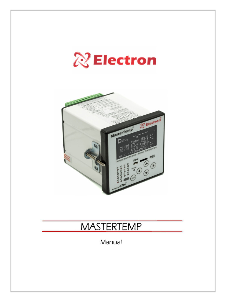 Manual Mastertemp V7.02 English | PDF | Relay | Transformer