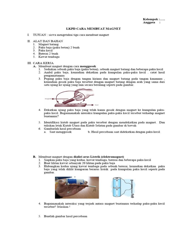 LKPD Magnet | PDF | Teknologi & Rekayasa