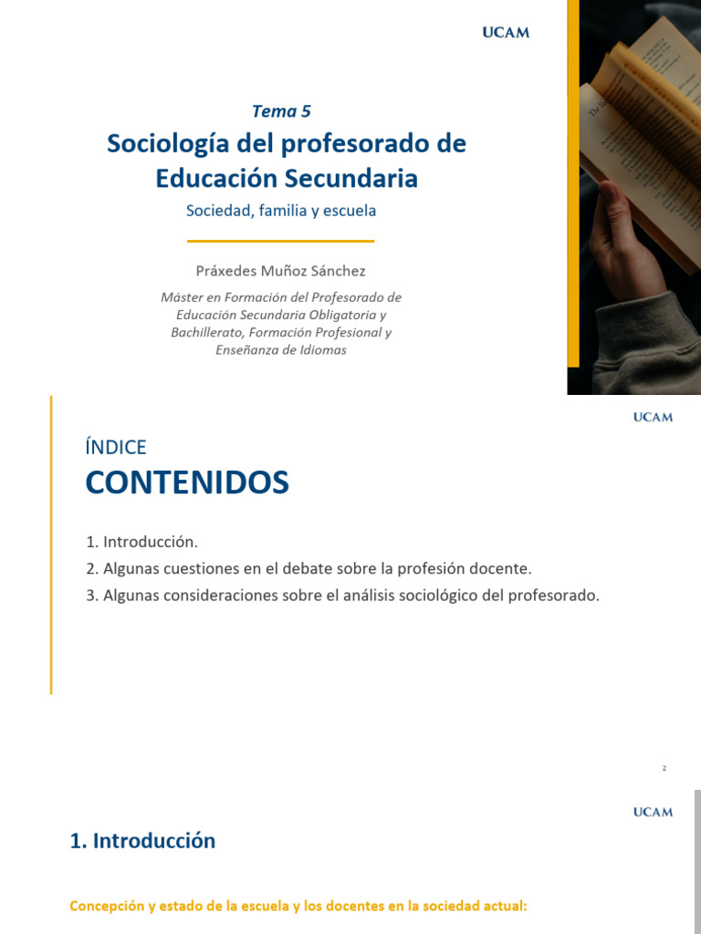 TEMA 5 - SOCIEDAD, FAMILIA Y ESCUELA-6 Resumen | PDF | Maestros | Enseñando