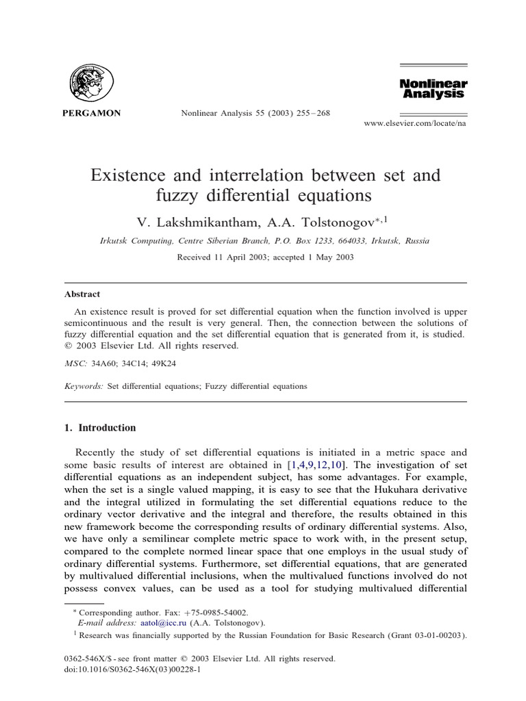 Existence and Interrelation Between Set and | PDF | Banach Space | Monotonic Function