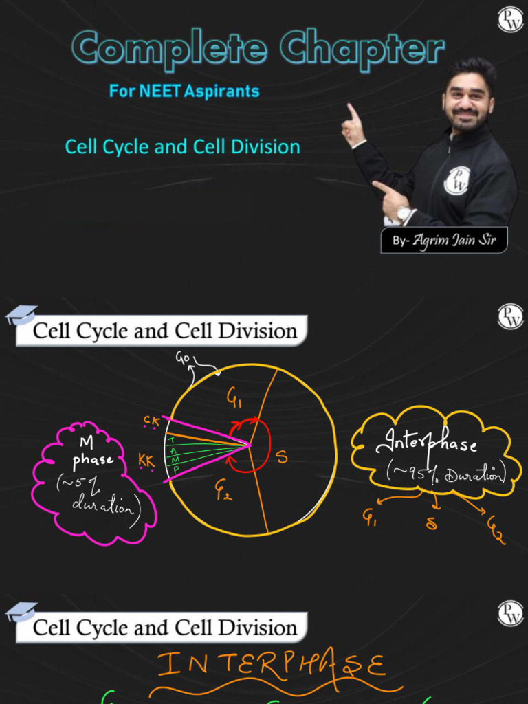 Cell Cycle and Cell Division - Class Notes - Neet Mindmap | PDF