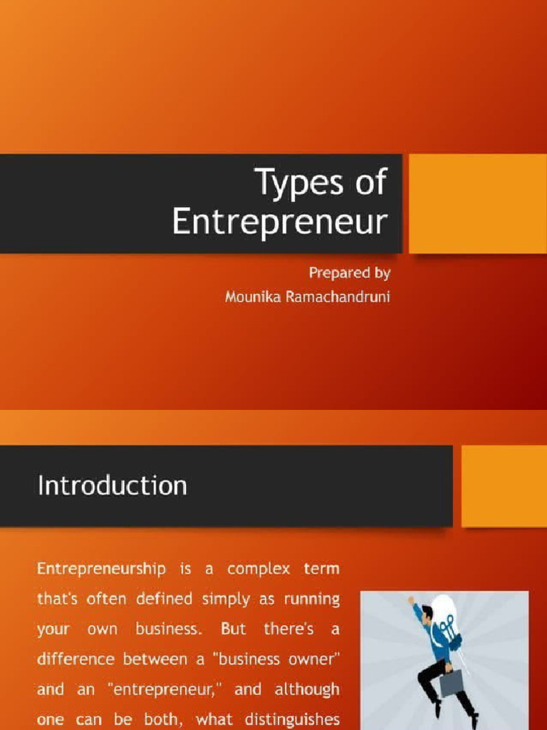 Chapter 6 Types-Of-Entreprenuer | PDF