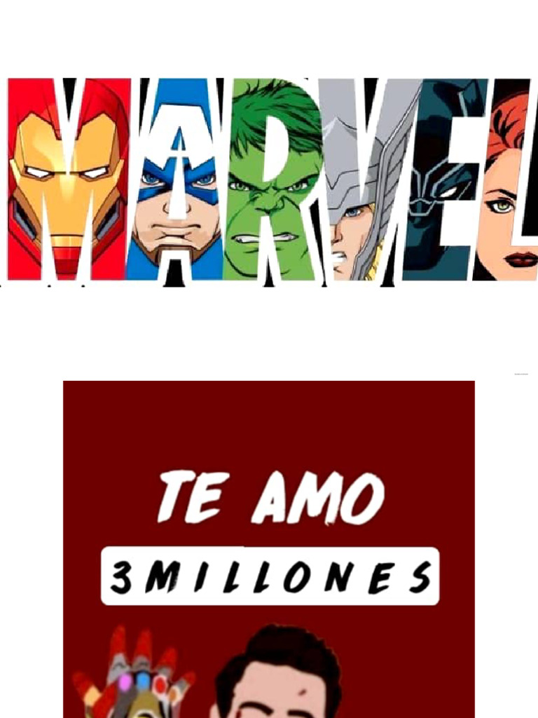 Te Amo de Las 6 Maneras Que Me Enseñó Marvel | PDF