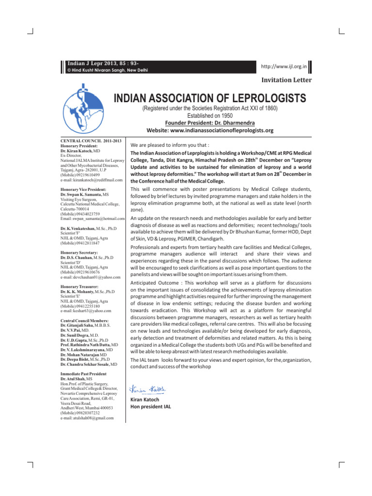 Sample Formal Invitation Letter For Chief Guest | PDF | Health Care ...