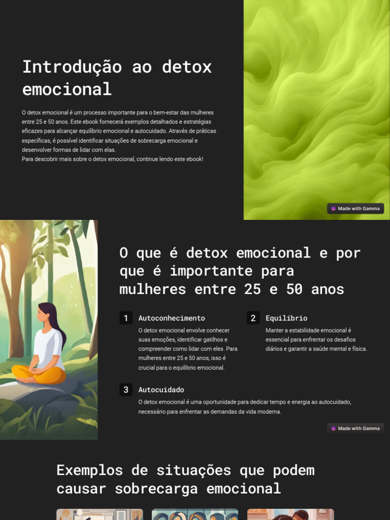 Detox Emocional para Mulheres 25-50 anos | PDF | Emoções | Atenção plena