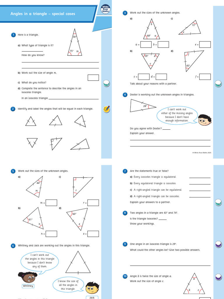 (457774) 13 Angles in A Triangle - Special Cases | Download Free PDF ...