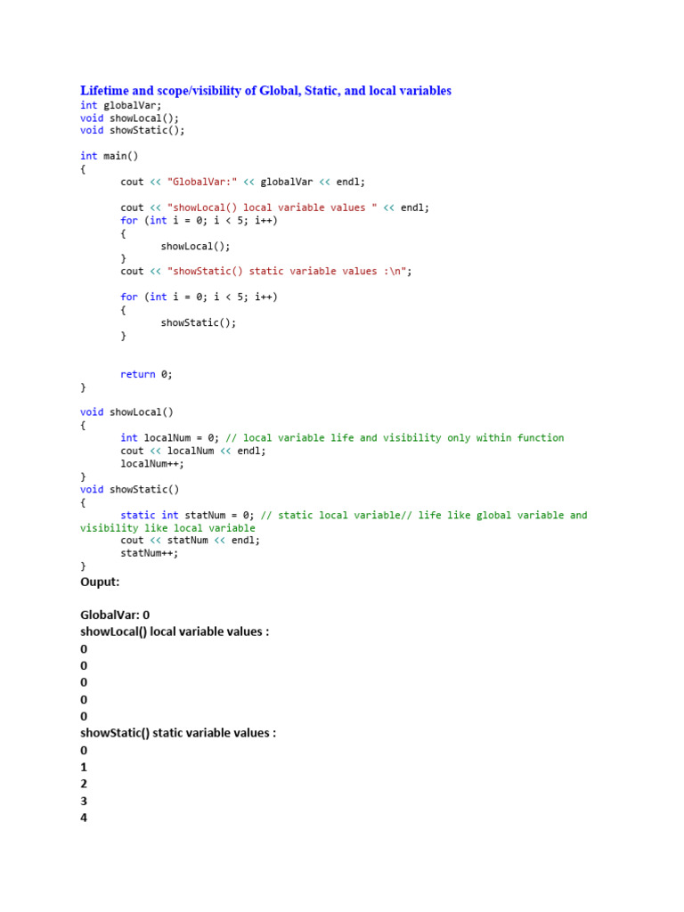 Variable Lifetimes and Recursive Functions | PDF | Computer Engineering | Computer Science