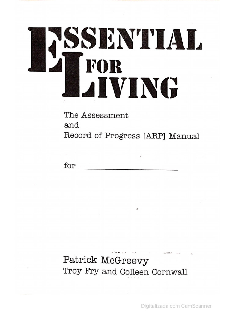 Essential for Living - Patrick McGreevy | PDF