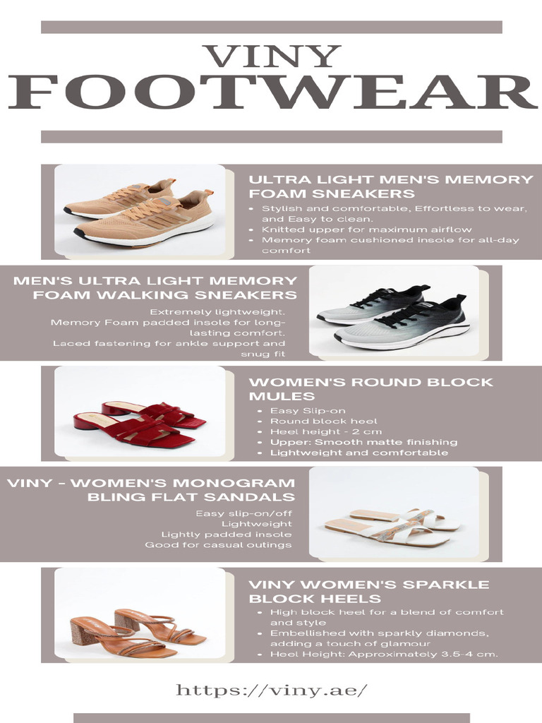 Shoes Infographic | PDF
