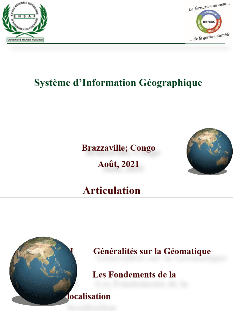 Concepts Fondamentaux Des SIG | PDF | Système d'information ...