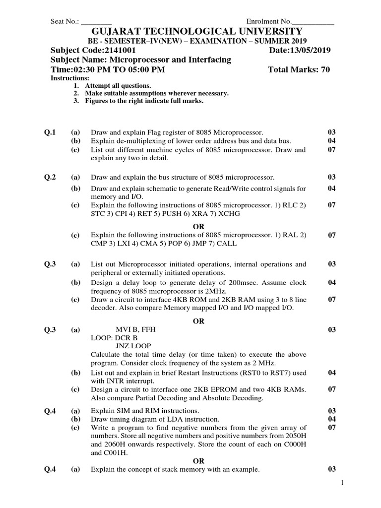 Mpi 2141001 S2019 | PDF | Central Processing Unit | Computer Engineering