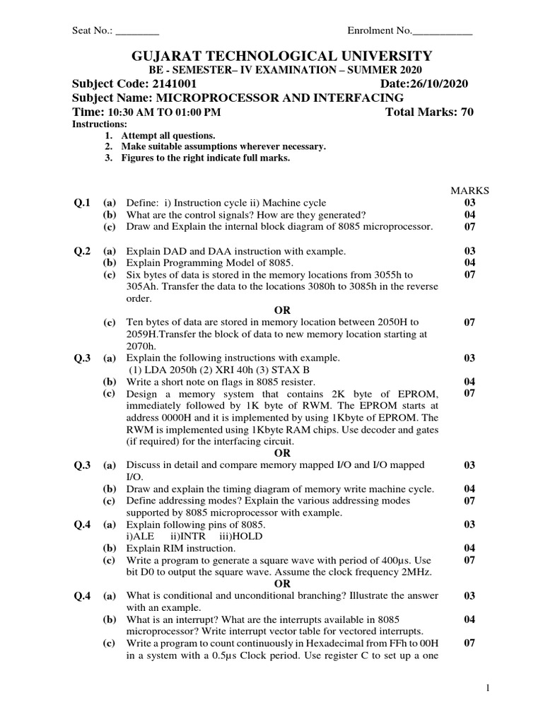 Mpi 2141001 S2020 | PDF | Computer Memory | Computer Science