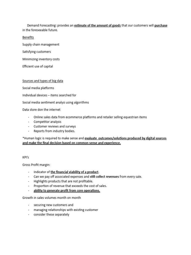 Demand Forecasting Pdf Inventory Forecasting