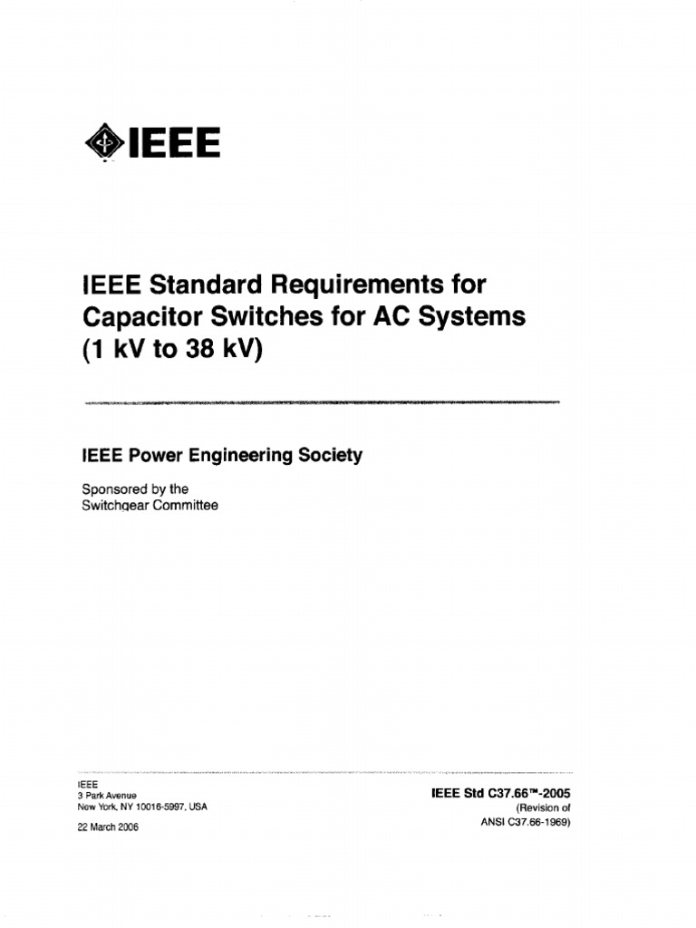 Ieee C37 66-2005 | PDF