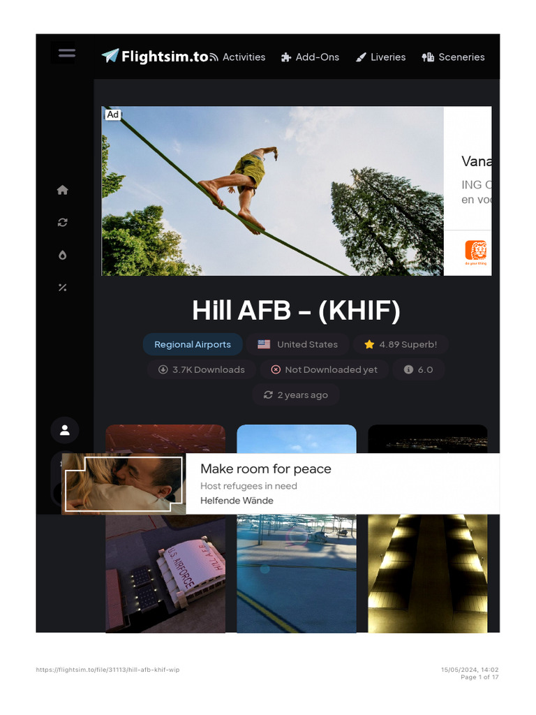 Hill AFB - (KHIF) For Microsoft Flight Simulator - MSFS | PDF