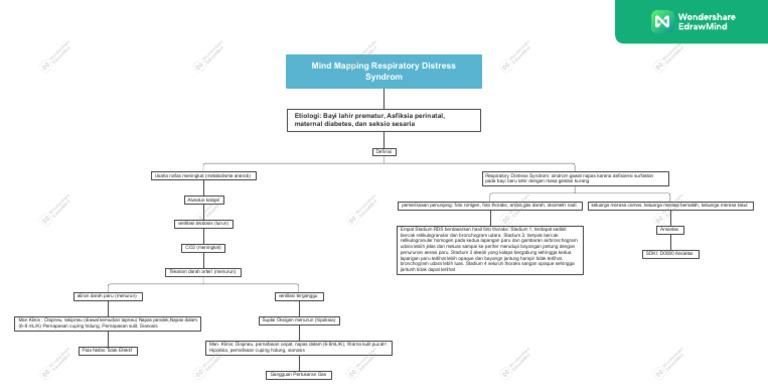 Mind Mapping Respiratory Distress Syndrom | PDF