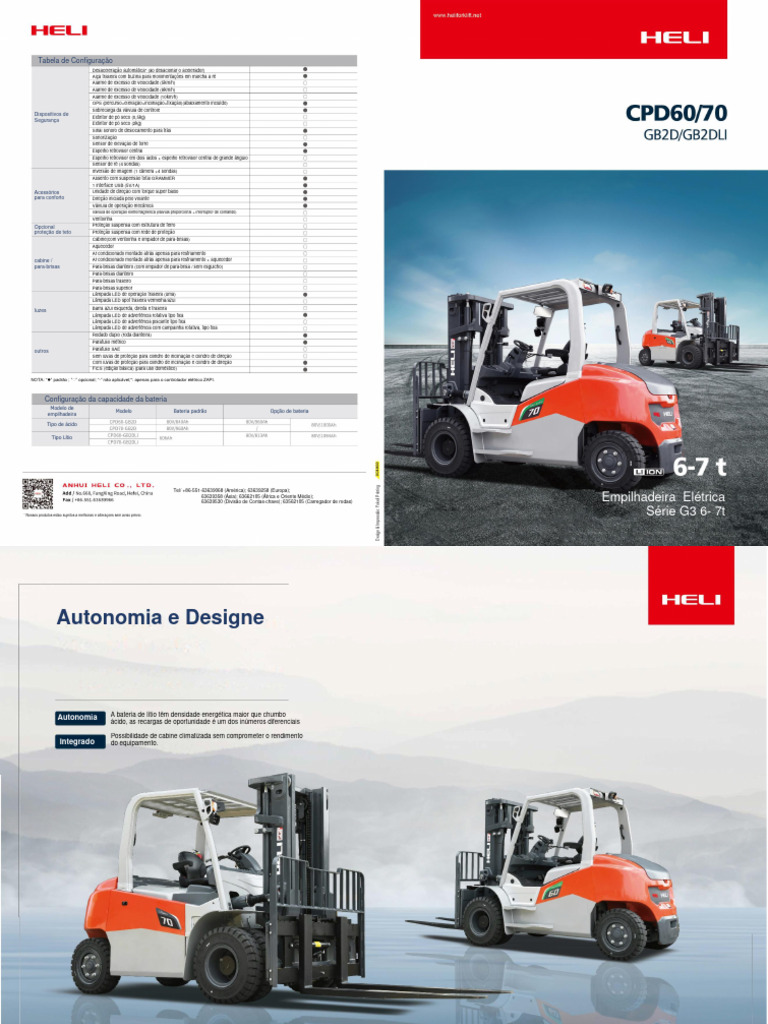 ficha-tecnica CPD 60-70 | PDF | Pneu | Empilhadeira