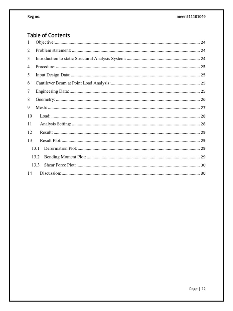 Fem LAB 04 (MEEN211101049) | PDF | Bending | Beam (Structure)
