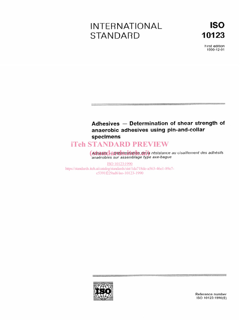 Iso 10123 1990 | Download Free PDF | International Organization For ...