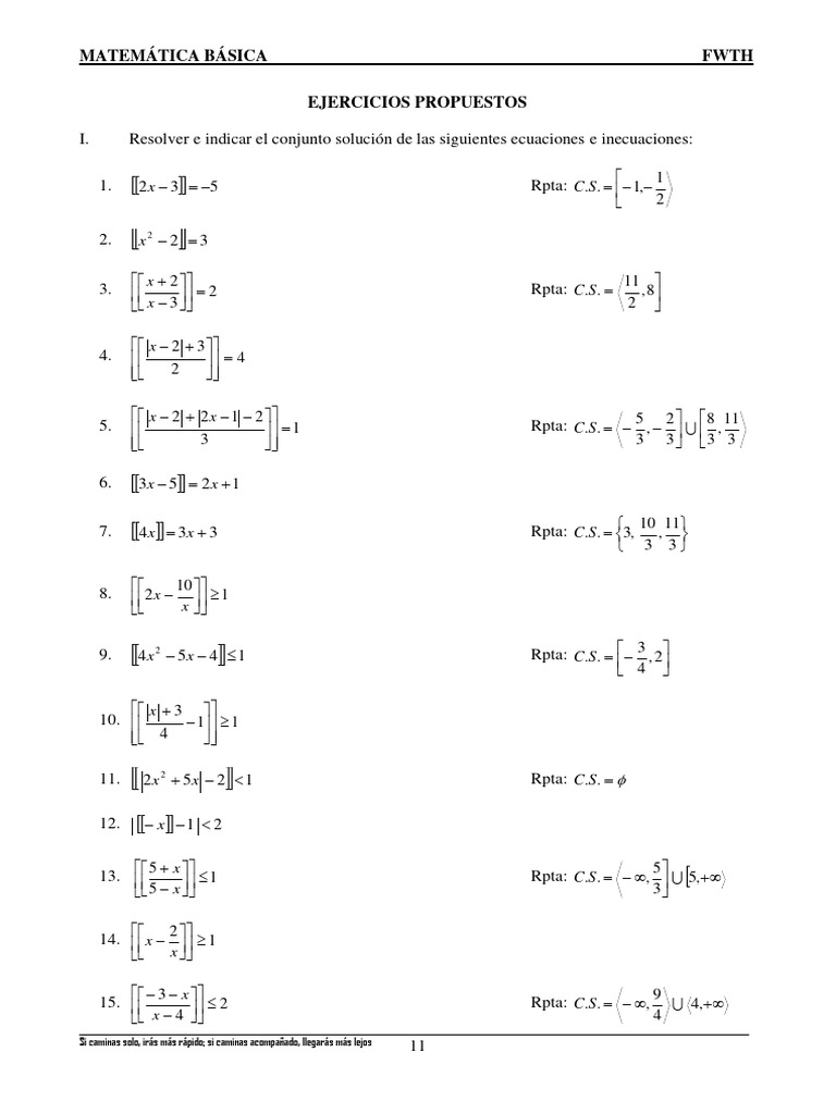 Ejercicios de Ecuaciones e Inecuaciones | PDF