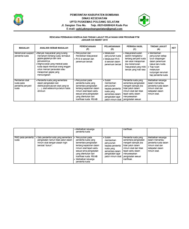 Pdca Kusta Fina | PDF