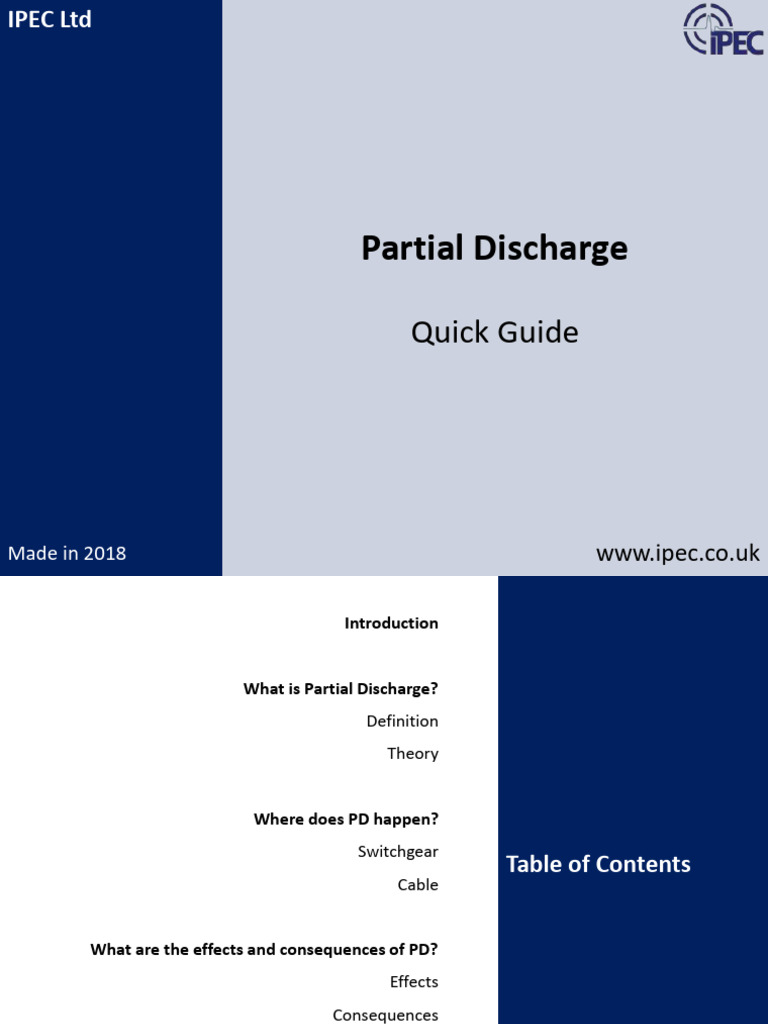 Partial Discharge quick guide | PDF | Electrical Breakdown | Insulator ...