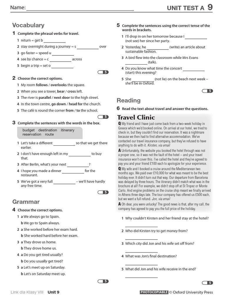 Link L8 U9 Unit Testa | PDF