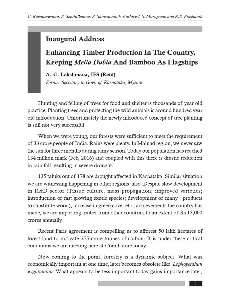 Enhancing Timber Production in India | PDF | Forest Stewardship Council ...