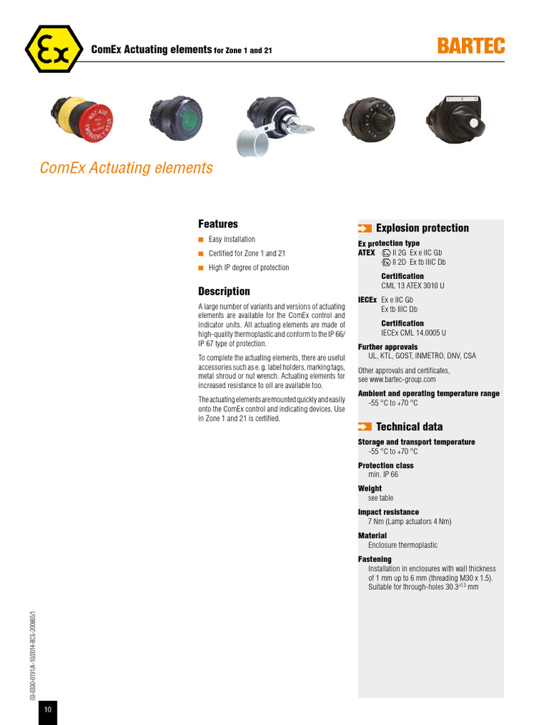 Bartec Switch - Catalog | PDF | Manufactured Goods | Equipment