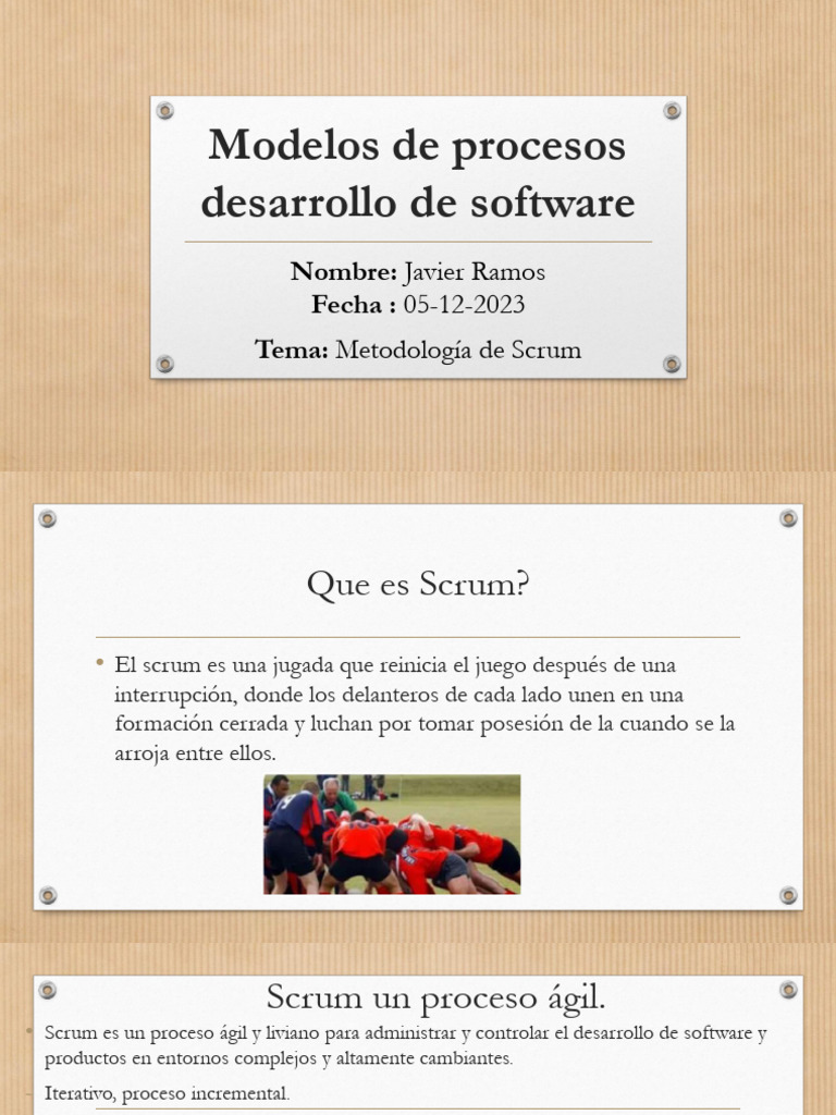 Diapo Scrum | Descargar gratis PDF | Scrum (desarrollo de software) | Software