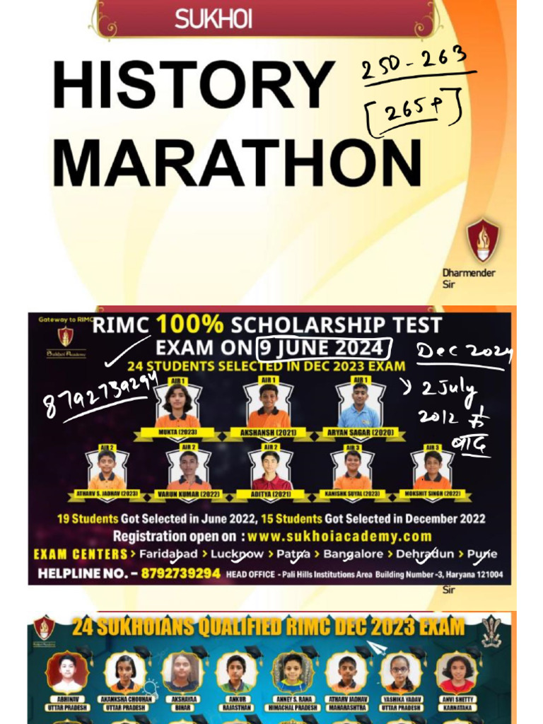 History Marathon Class PDF | PDF