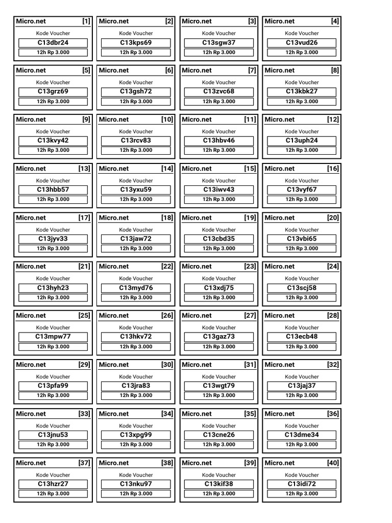 Desain Voucher Simple | PDF