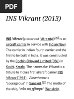 INS Vikrant | PDF | Aircraft Carrier | Aviation